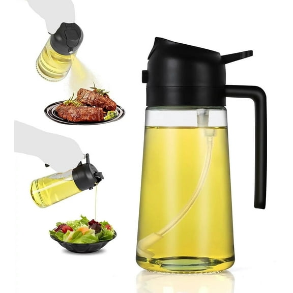 Cooking Oil Sprayer, Glass Oil Dispenser for Kitchen, Salad, Grilling ...