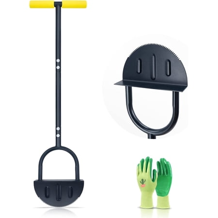 Saw-Tooth Lawn Edging Tool 96cm, T-Grip Half Moon Lawn Edger, Long ...