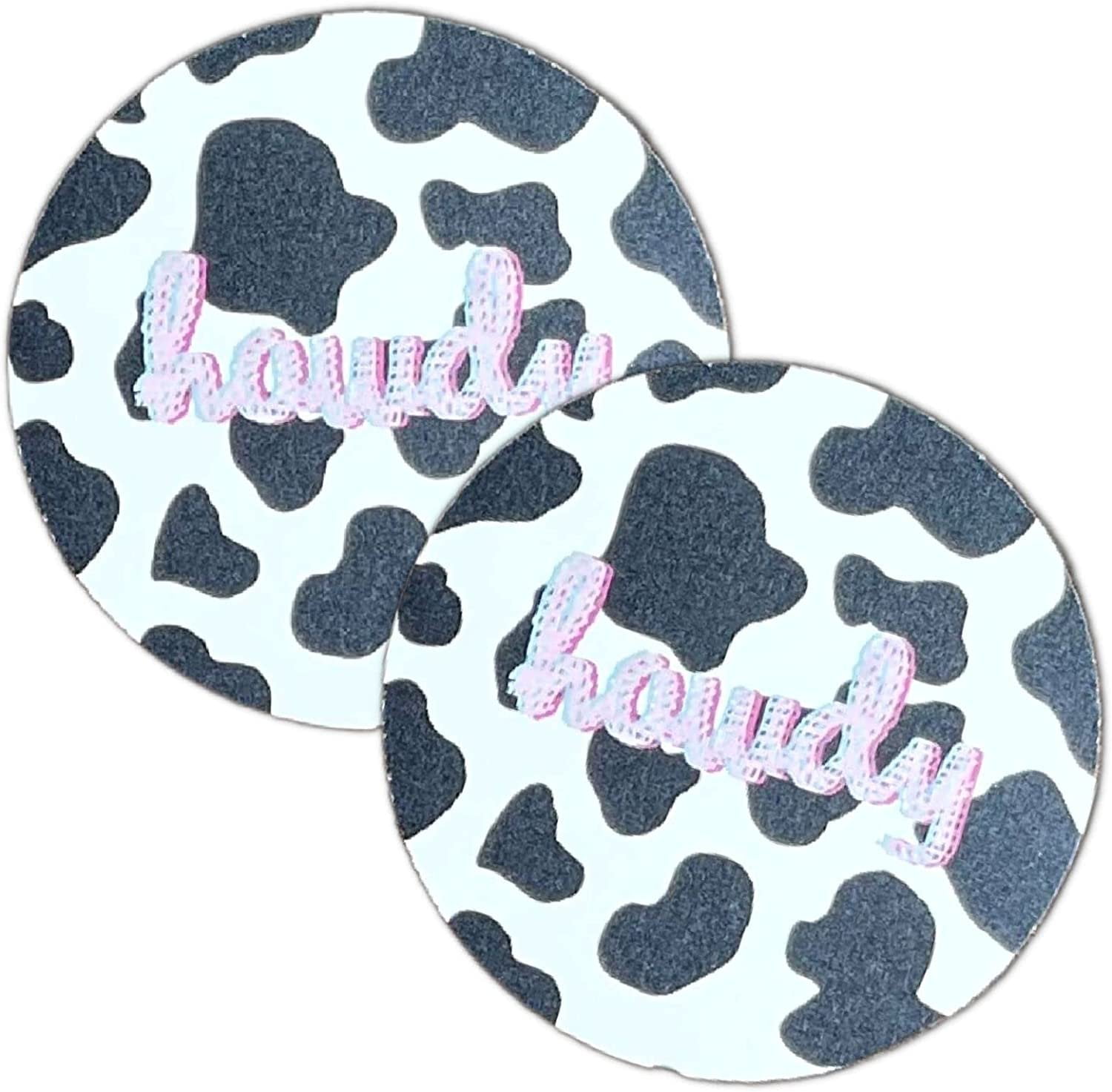 Howdy Cowhide Print Cardstock Cutouts for Freshies 12 Pack 2.5" Inch ...