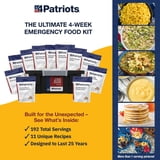 4Patriots 4-Week Survival Food Kit, Emergency Food Supply, Freeze Dried ...