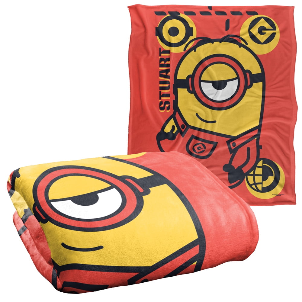Minions Stuart Red Silky Touch Super Soft Throw Blanket 50' x 60 ...
