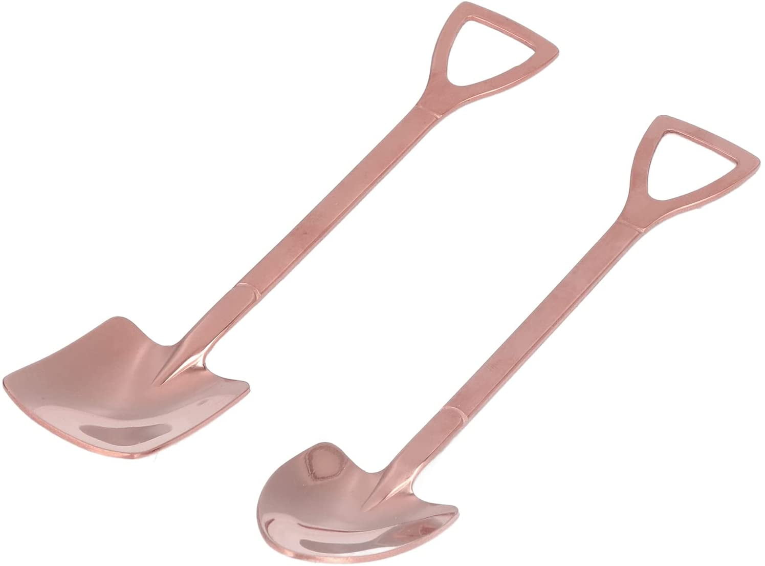 Shovel Spoons, Stainless Steel Ergonomic Handle Dessert Coffee Spoons ...