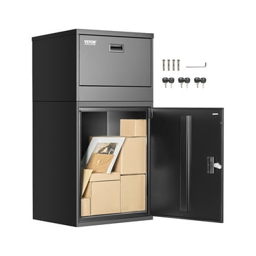 VORVIL Galvanized Steel Home Parcel Box, Package Drop Box, Extra Large ...