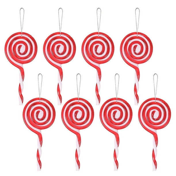 Candy Props Wooden Cane Lollipop Christmas Ornaments Diy Twisted Crutch ...