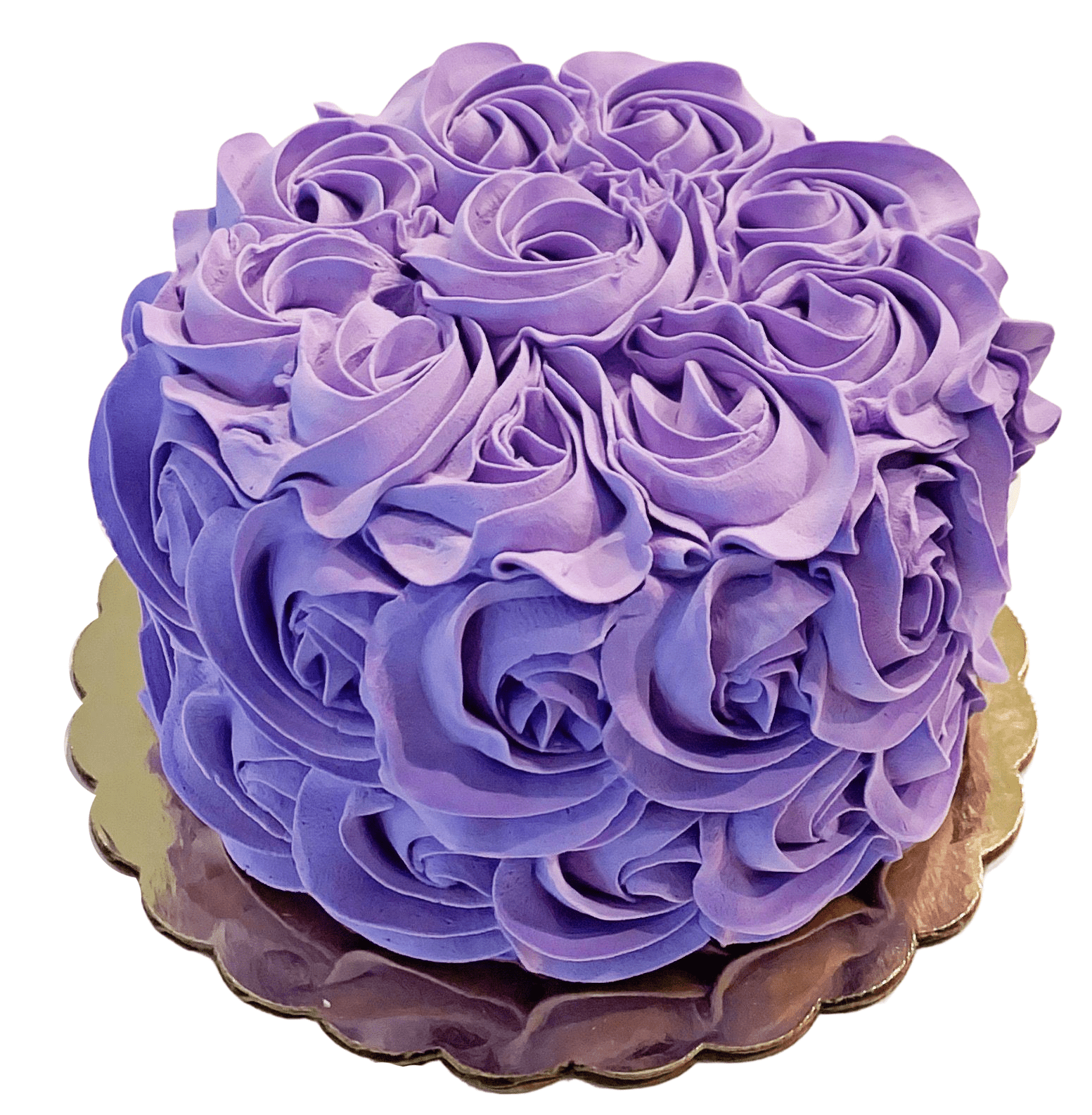 DEZICAKES Fake Cake Lavender Purple Rosette Cake Prop Decoration ...
