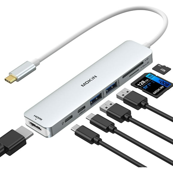 USB C Adapters for MacBook Pro/Air,Mac Dongle with 3 Port,USB to HDMI ...