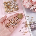 1 Set 200Pcs 2 Colors Brass Spacer Beads Long-Lasting Plated Round ...