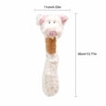 Long Fluffy Pig Squeaky Dog Toy with Multi-Section Plush, Chew Toy for ...