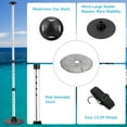 SAN LIKE Adjustable Telescopic Boat Cover Support Pole System ...