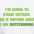 CafePress - I Am Outstanding White T Shirt - Men's White Classic Cotton ...