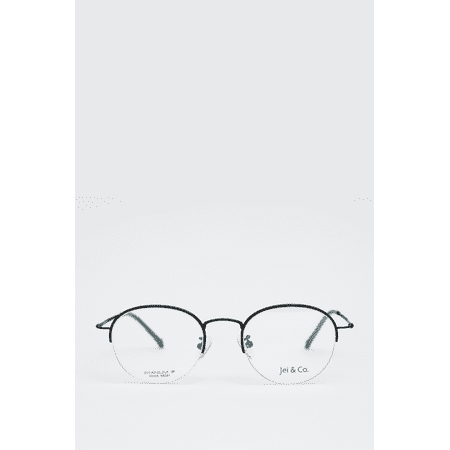 Campbell Super Lightweighted Semi-rimless Titanium Metal Round Frame ...