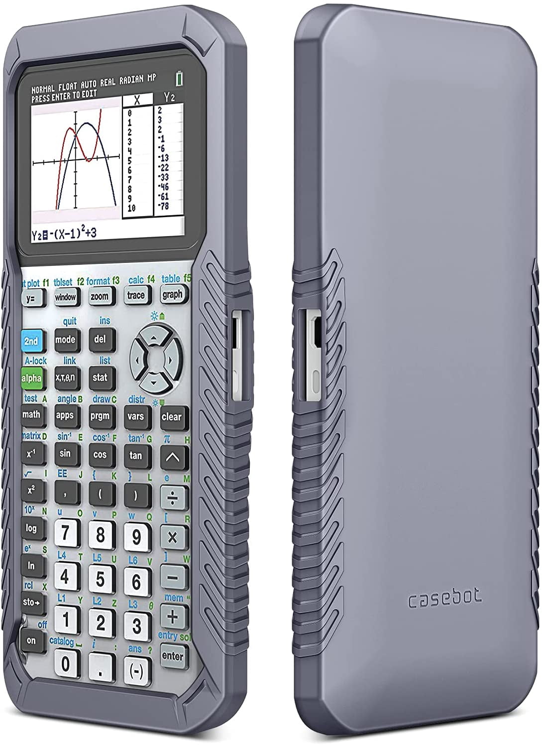 Casebot Silicone Case for TI-84 Plus CE Graphing Calculator, Shockproof ...