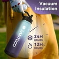 Santeco Stainless Steel Solund Water Bottle 40 fl oz, Blue Purple - Walmart.com
