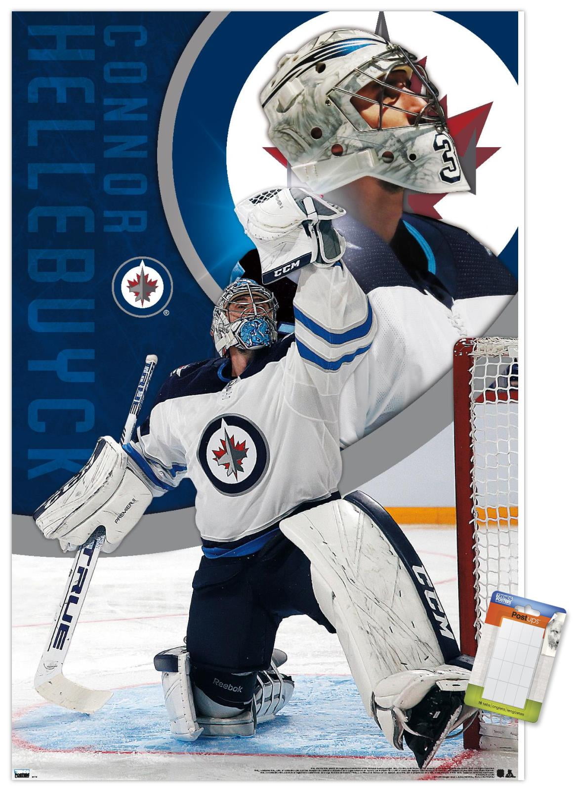 NHL Winnipeg Jets - Connor Hellebuyck 20 Wall Poster, 22.375" x 34 ...