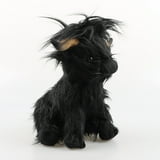 Black Black Long Hair Highland Cow Plush Toy Lifelike Cattle Doll Soft ...
