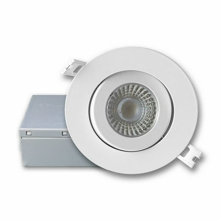 4-inch; Integrated Pot light; Soft White; 3000K; Dimmable; LED; Gimbal ...