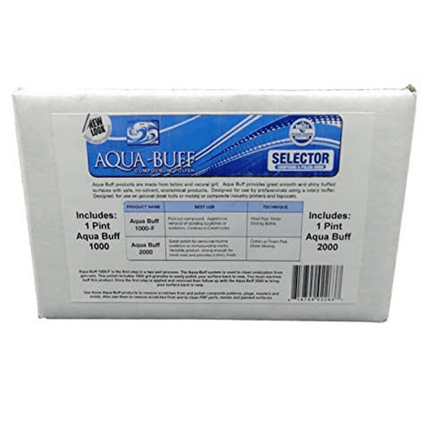 Aqua-Buff Compound and Polish Kit (Kit Contains 1 Pint of Aqua-Buff ...