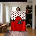 Cute Ladybug Pattern Blanket, Soft Touch for Naps & Office Use, Home ...