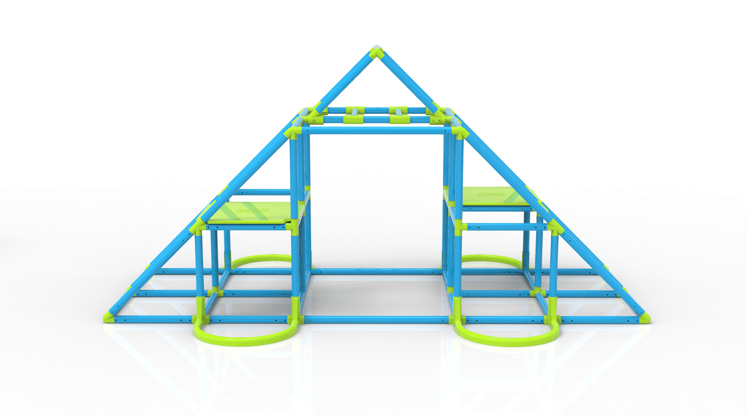 Buy Eezy Peezy MEGA Pyramid Monkey Bar Climbing Tower - Ages 3-8 Online ...