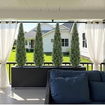 Nafresh 6ft UV Resistant Artificial Topiary Trees Outdoor with Full ...