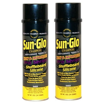 Sun-Glo #6 Medium Speed Shuffleboard Powder Wax, 16 oz. Spray Can (Pack ...