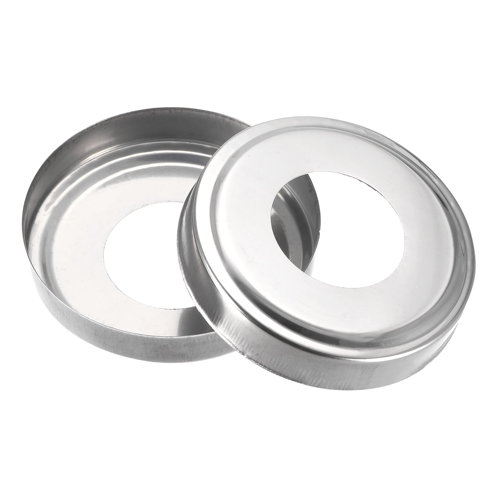 Uxcell Round Escutcheon Plate, 201 Stainless Steel Water Pipe Cover for ...