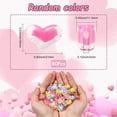 80Pcs Transparent Acrylic Beads Bead in Bead Heart Mixed Color 16x21x11 ...