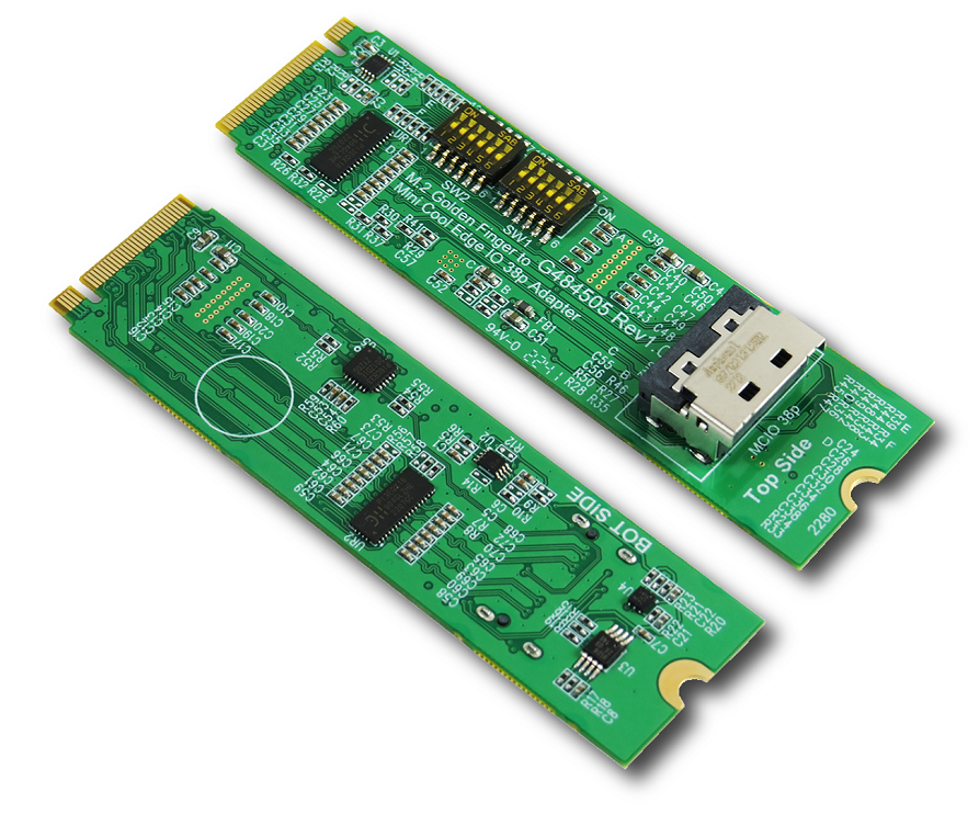 M.2 M-key PCIe 4.0 with ReDriver to MCIO 38P Adapter - Walmart.com