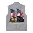 2026 New Men's American Flag Denim Vest Patriotic 4th of July Shirts ...
