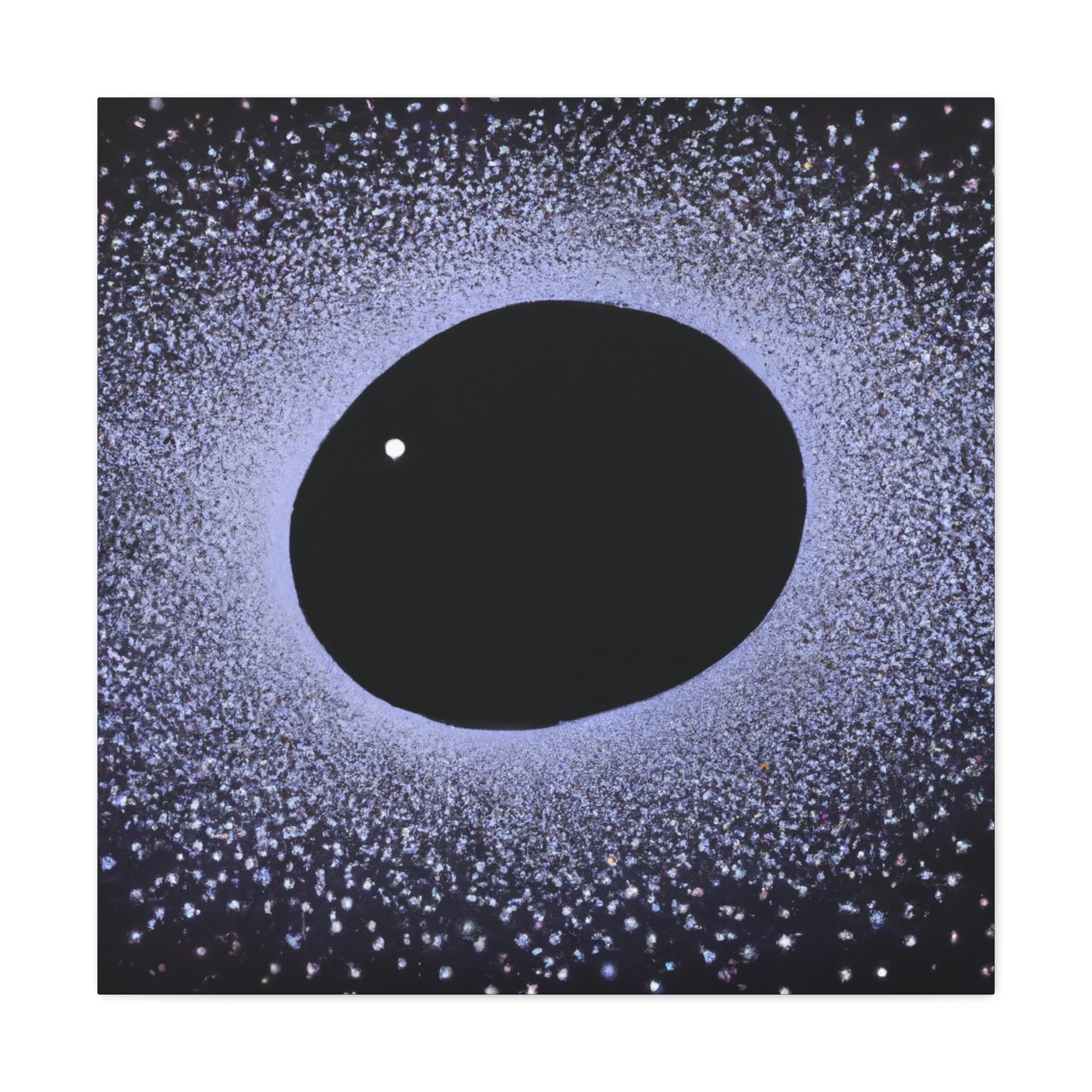 Black Hole in Pointillism - Canvas - Walmart.com