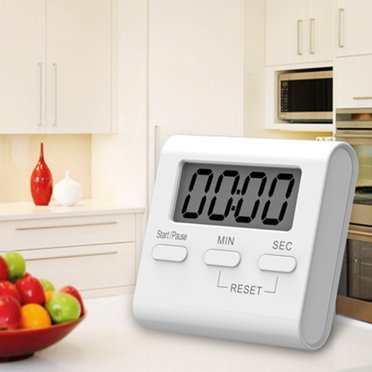 3 Button Digital LCD Kitchen Cooking Timer Count-Down Up Clock Alarm ...