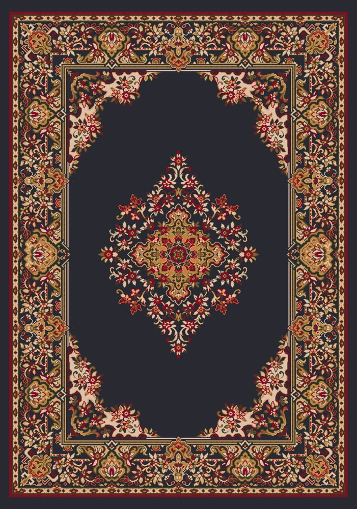 Milliken Pastiche Area Rug MERKEZ EBONY Merkez Ebony Petals Bulbs 7' 8 ...