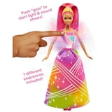 Barbie Rainbow Princess Nikki Doll, Lights and Sounds, Shimmery Royal ...