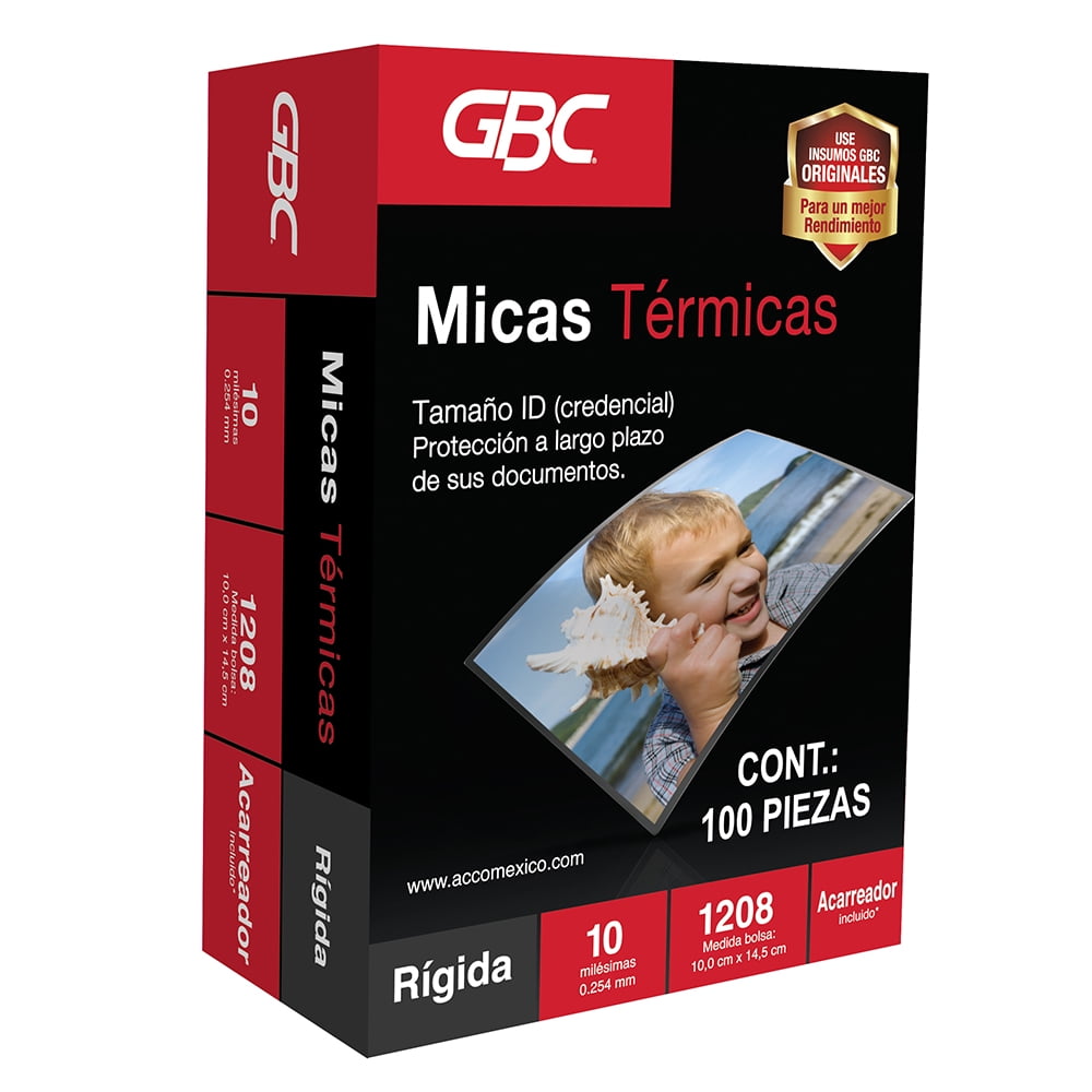 Mica térmica rígida para enmicar GBC 10 Milésimas-100 Piezas | Walmart ...