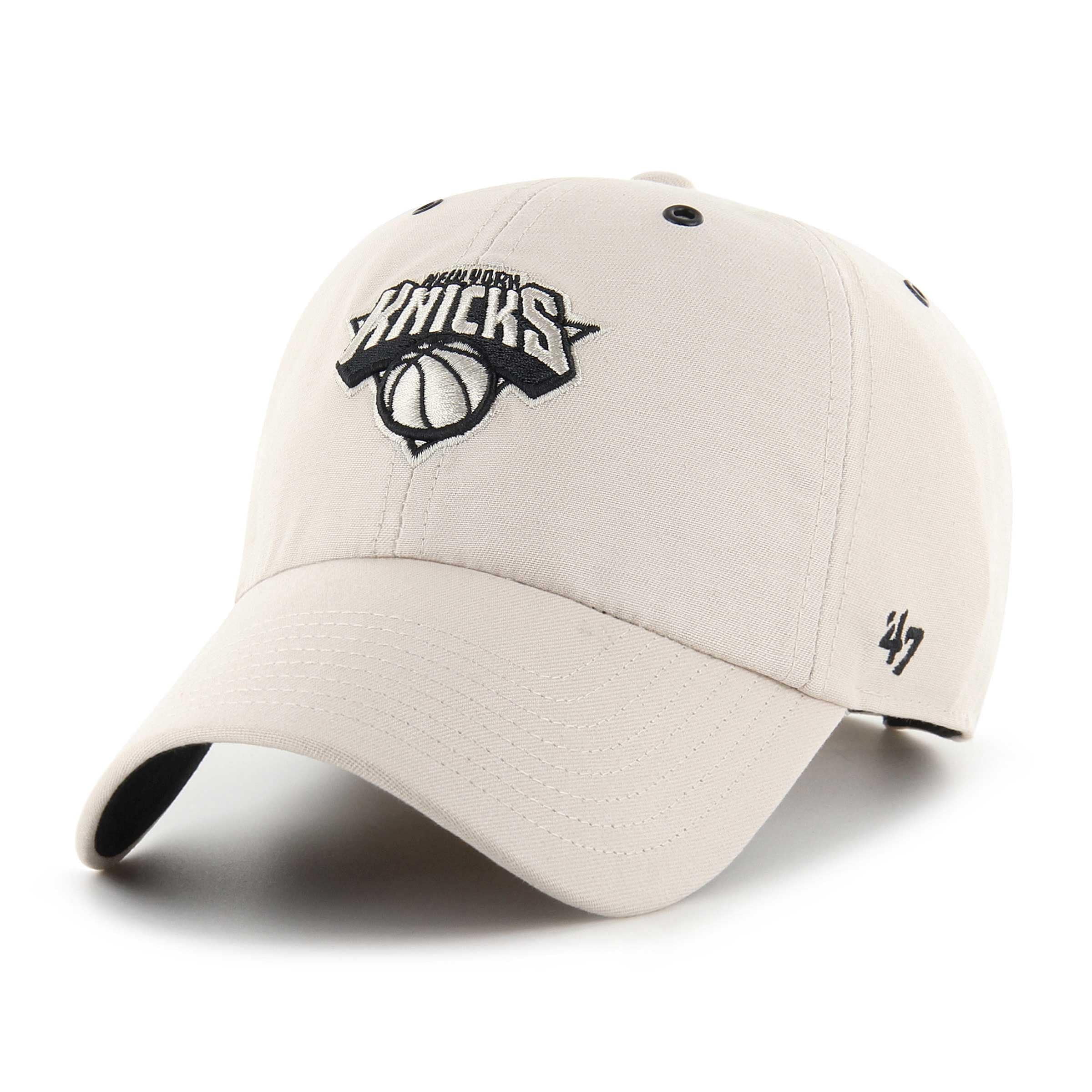Men's '47 Cream New York Knicks Lunar Clean Up Adjustable Hat - OSFA ...