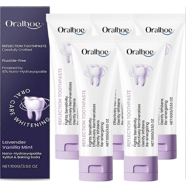 Nano Hydroxyapatite Toothpaste, Fluoride-Free, Xylitol Remineralizing ...