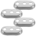 4Pcs Universal Plated Silver Stainless Steel Towel Rack Base Cover ...