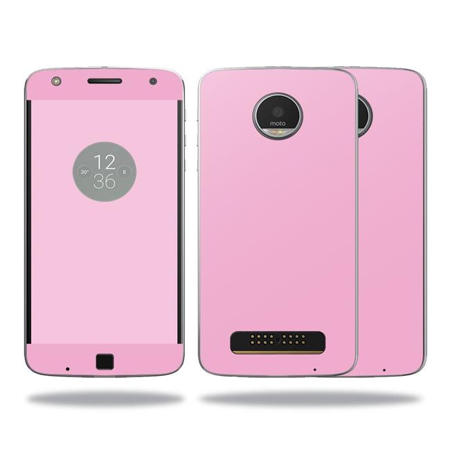 MightySkins MOMZPL-Solid Pink Skin for Motorola Moto Z Play Sticker ...