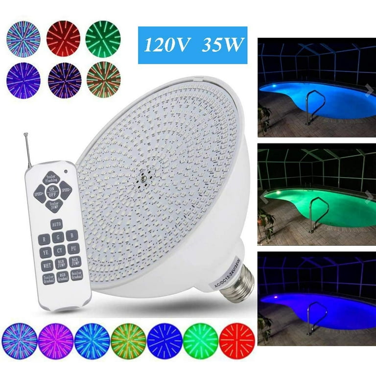 Led 12 Volt Color Changing Replacement Swimming Pool Light Bulb ...