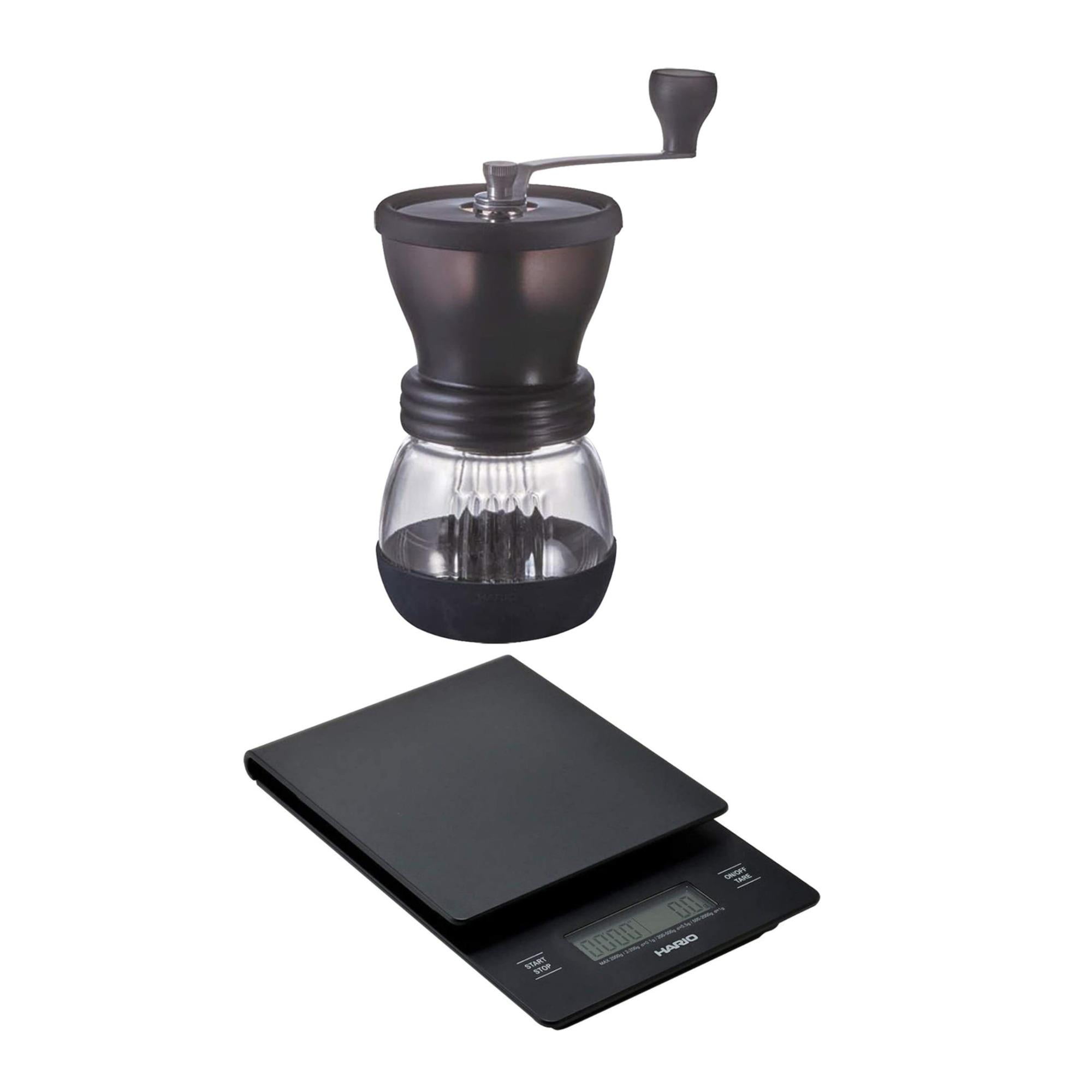 Hario Grind and Weigh Skerton Plus Ceramic Coffee Mill and Drip Coffee ...
