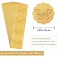 25Sheet Plastic Self Adhesive Gold Foil Embossed Stickers Medal ...