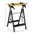 Work Bench Tool Stand, Adjustable Height & Angle Carpenter Table with ...