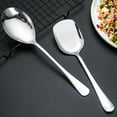 Opvise Large Stainless Steel Soup Spoon with Long Handle and ...