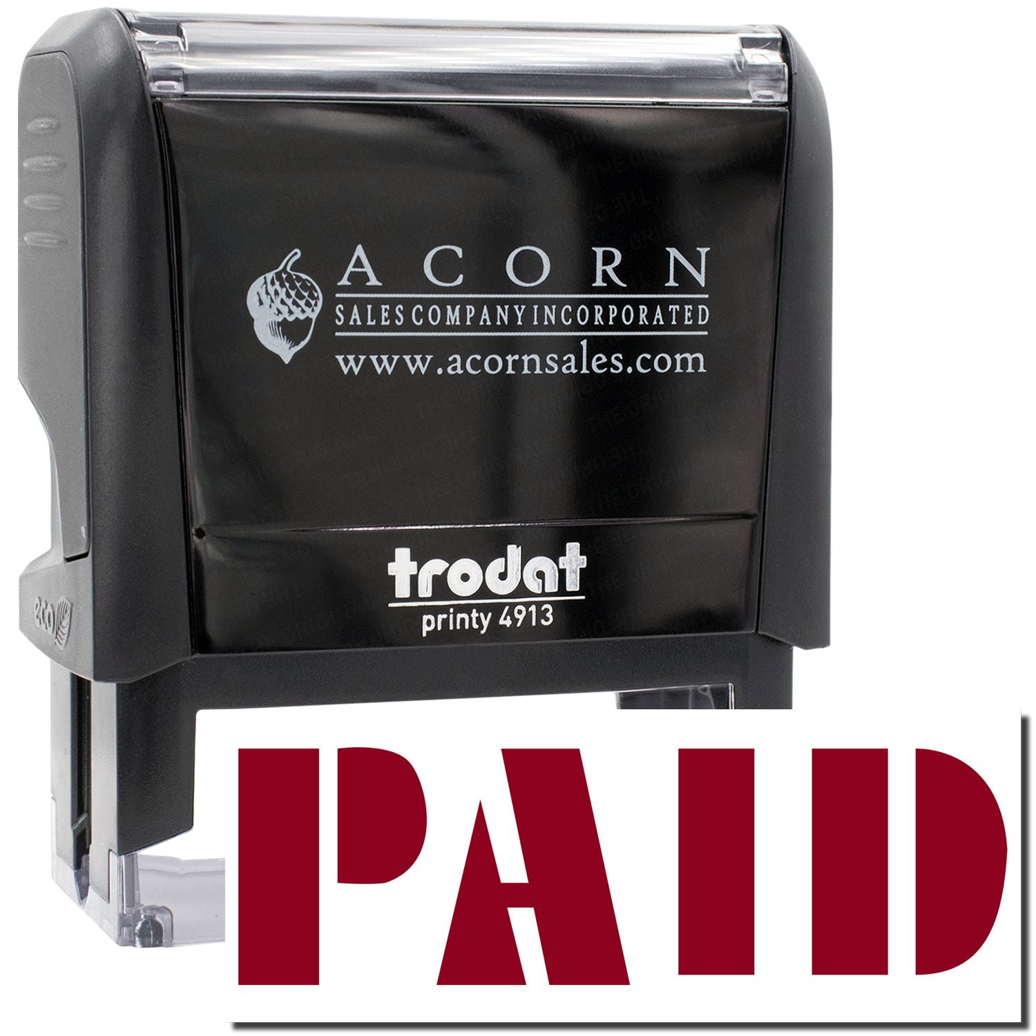 Large Self-Inking Bold Paid Stamp, Trodat Printy 4913, Press and Print ...