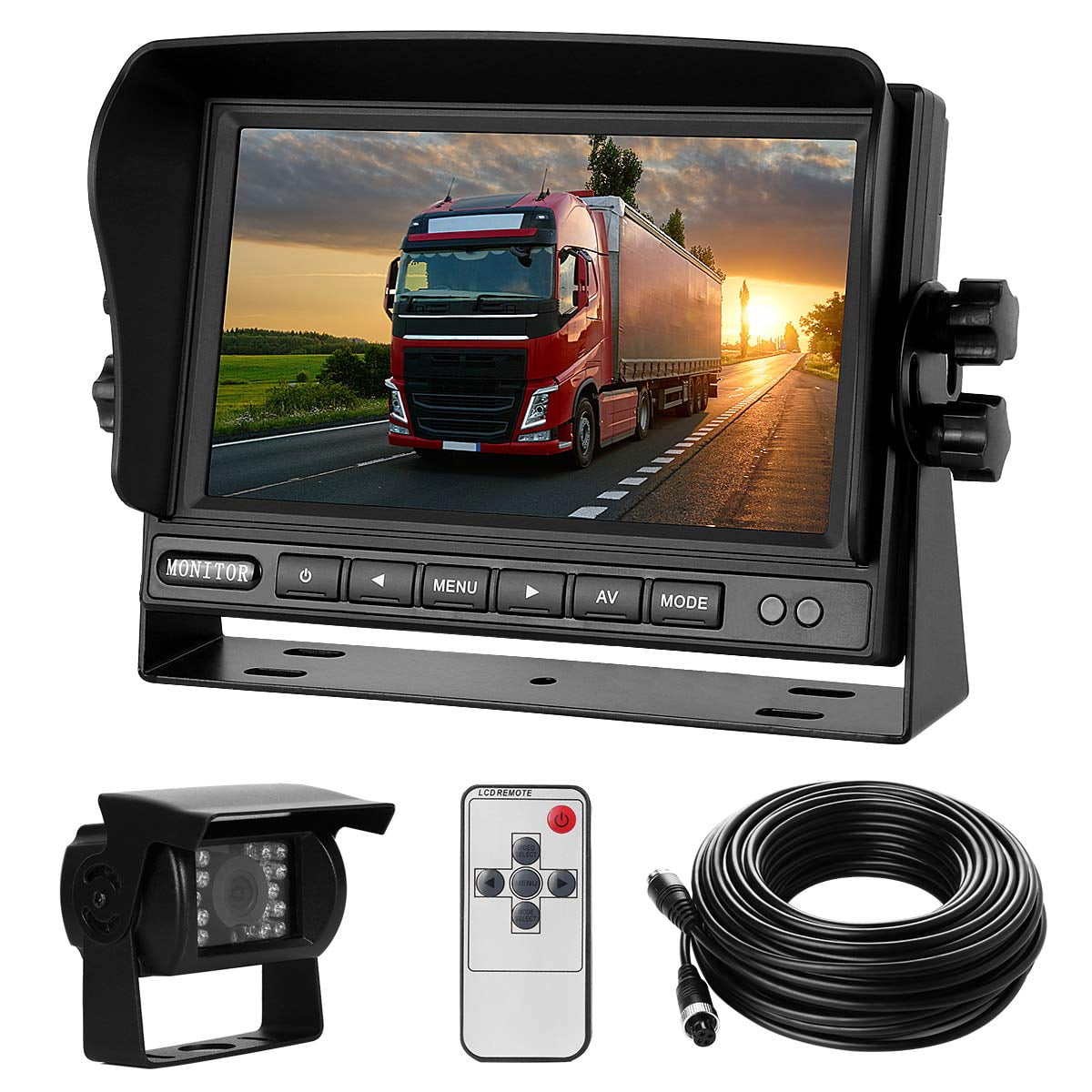 Backup Camera for Truck,Rear View Camera with 7inch HD Monitor+Reverse ...
