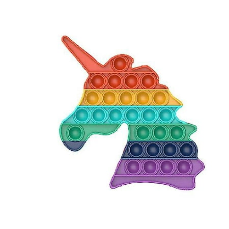 Unicorn Pop It Hot Push Bubble Fidget Toys Adult Stress Relief Toy ...