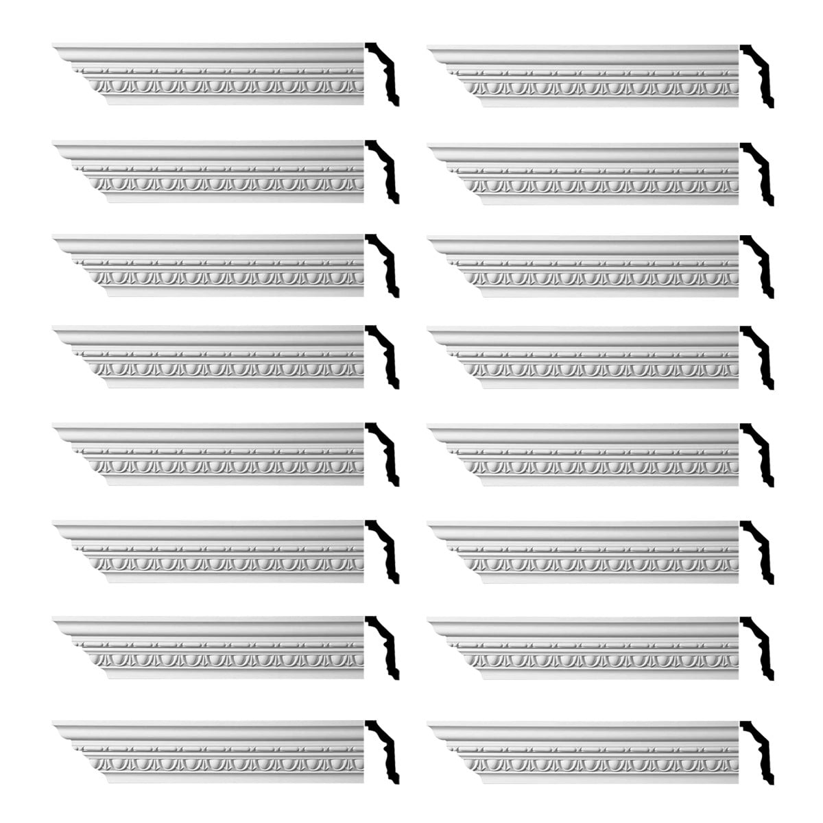 Renovator's Supply Ornate Cornice White Urethane Weybridge Design 16 ...