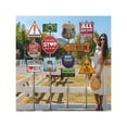 2D Flat Multicolor Vintage BEAR DOWN Metal Sign - 15.7x3.9 Inch ...