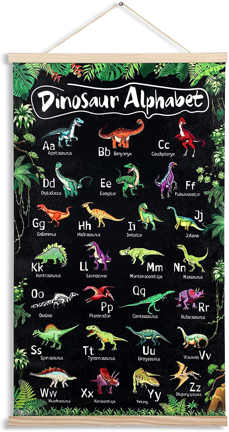 Dinosaur Alphabet Chart A to Z Magnetic Alphabet Educational Charts ...