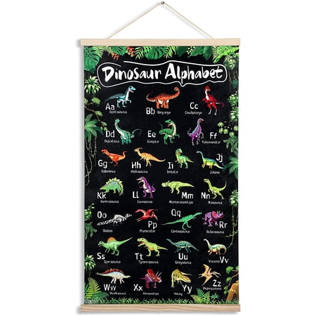 Dinosaur Alphabet Chart A to Z Magnetic Alphabet Educational Charts ...